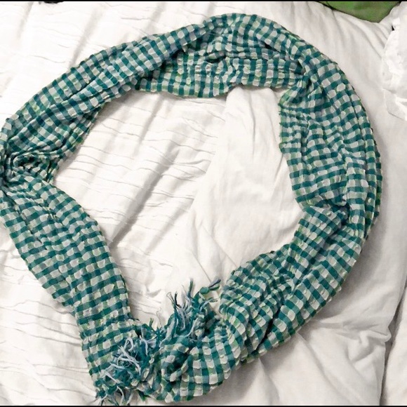 Marc Jacobs | Accessories | Marc Jacobs Green And White Checkered Scarf ...